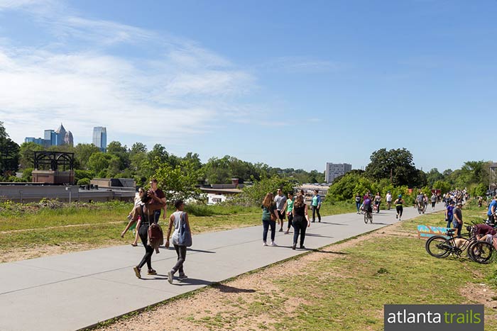Atlanta BeltLine Eastside Trail: Midtown ATL running & cycling