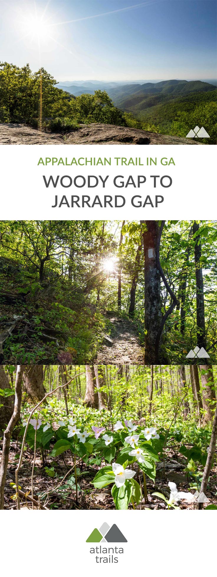 Woody Gap to Jarrard Gap on the Appalachian Trail in Georgia