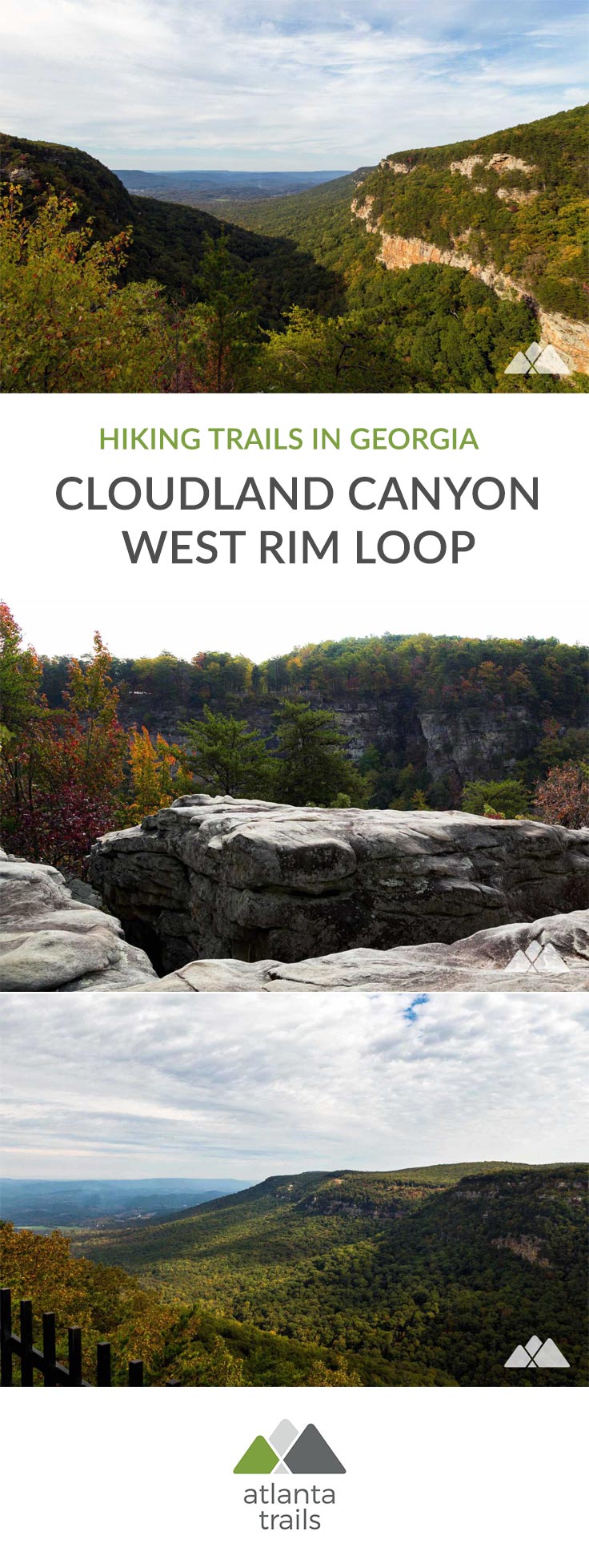 West Rim Loop Trail at Cloudland Canyon State Park