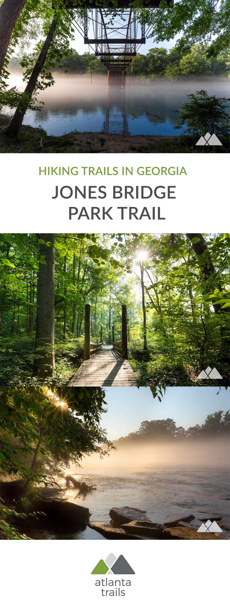 Jones Bridge Park Trail at the Chattahoochee River