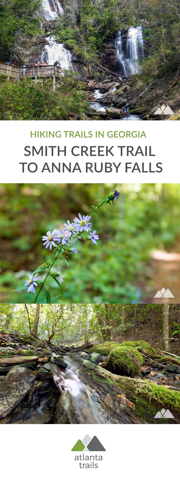 Smith Creek Trail to Anna Ruby Falls - Atlanta Trails