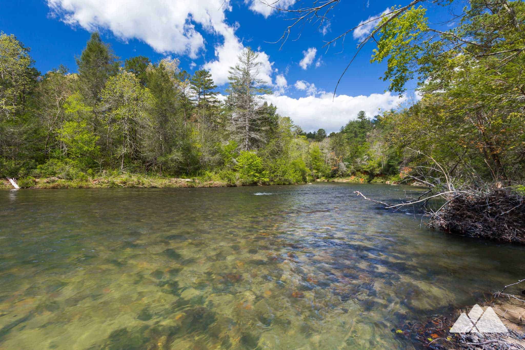 Chattooga River Trail: hiking from Russell Bridge to Adeline Ford