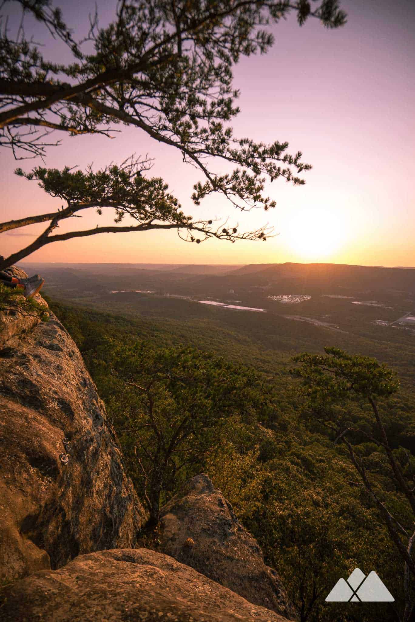 Sunset Rock: hiking from Point Park on Lookout Mountain