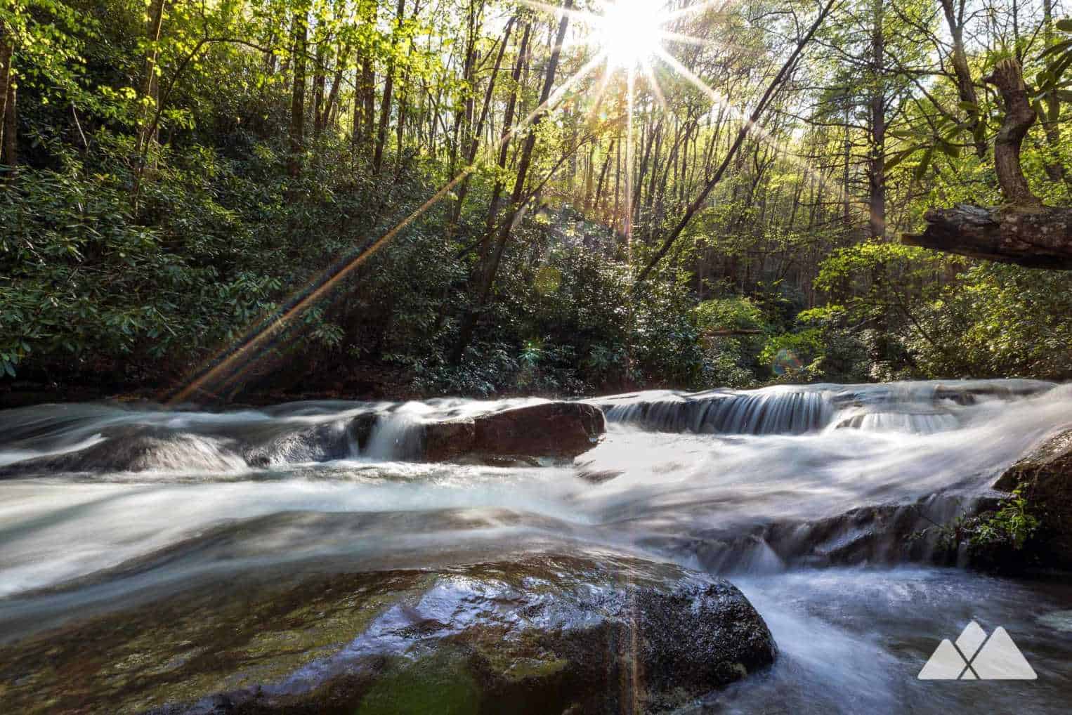 Hemlock Falls Trail on Moccasin Creek at Lake Burton