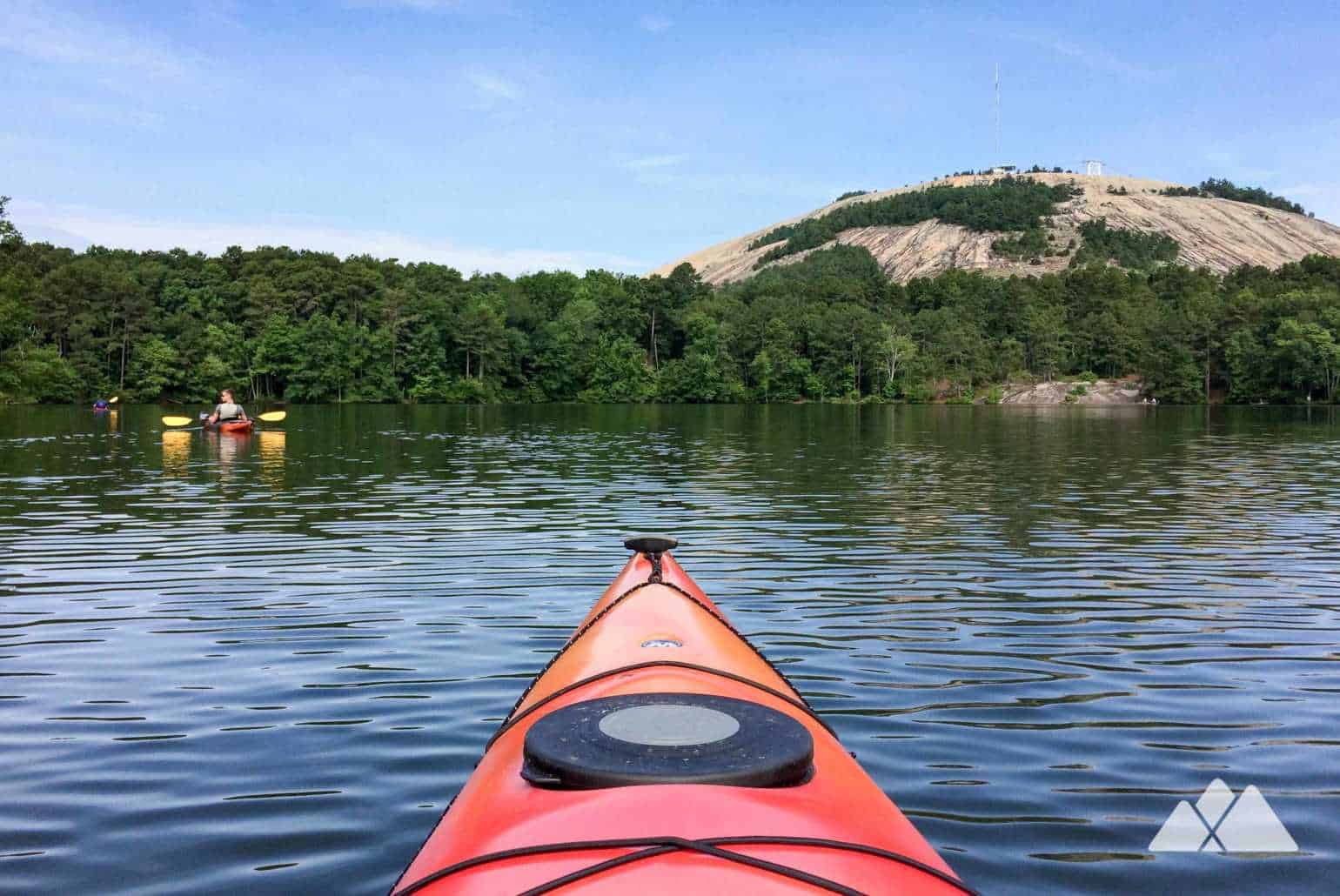 Kayaking Stone Mountain Lake in Atlanta