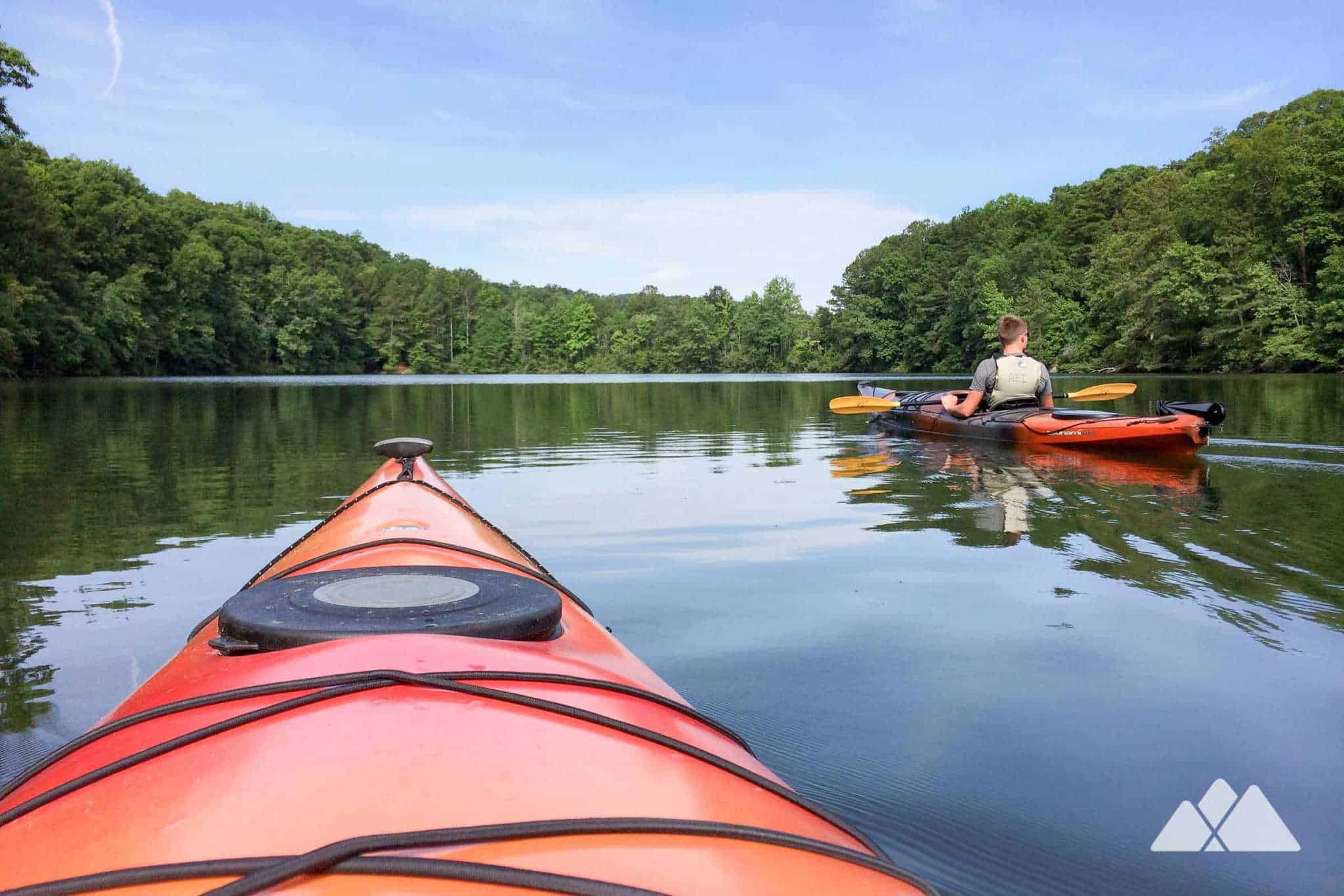 Kayaking Stone Mountain Lake in Atlanta