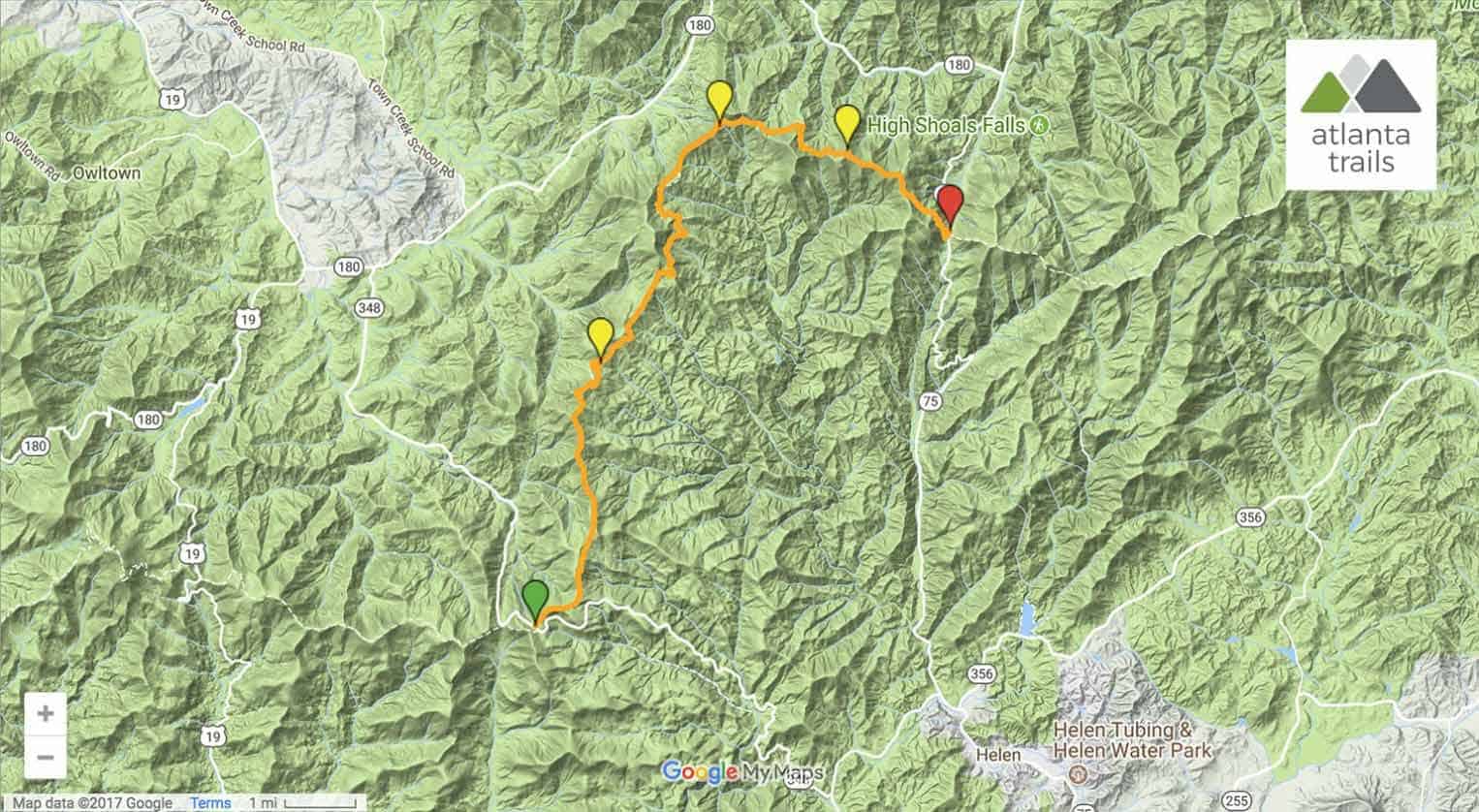 Appalachian Trail: backpacking from Hogpen Gap to Unicoi Gap in Georgia