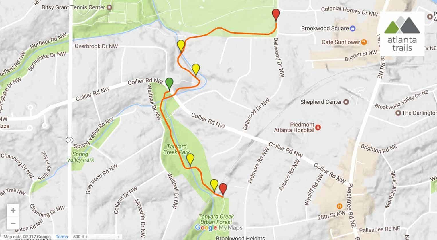 Tanyard Creek Park: running the Northside BeltLine Trail