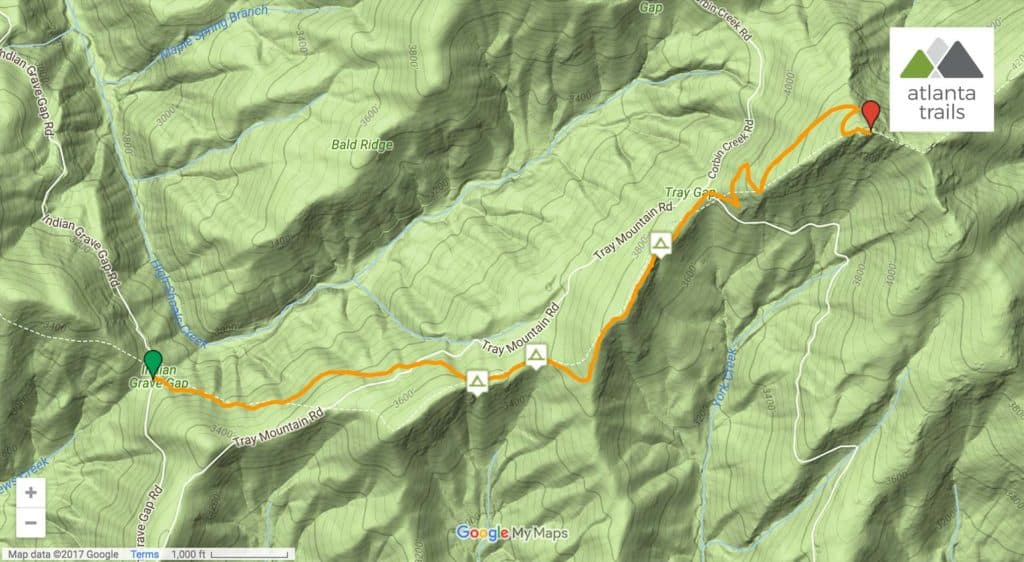Tray Mountain: hiking the Appalachian Trail in N GA
