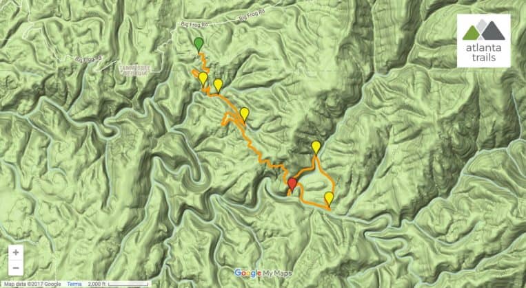 Jacks River Falls on the Beech Bottom Trail