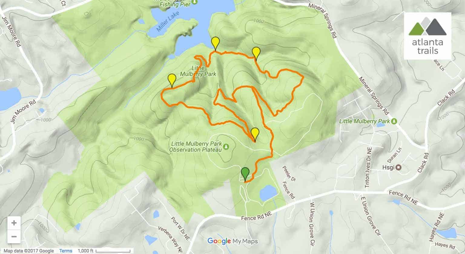 Little Mulberry Park: running the East Mulberry Trail - Atlanta Trails