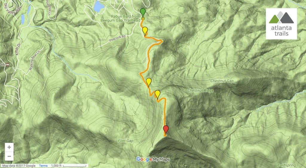 Rabun Bald: Hiking the Bartram Trail from Beegum Gap