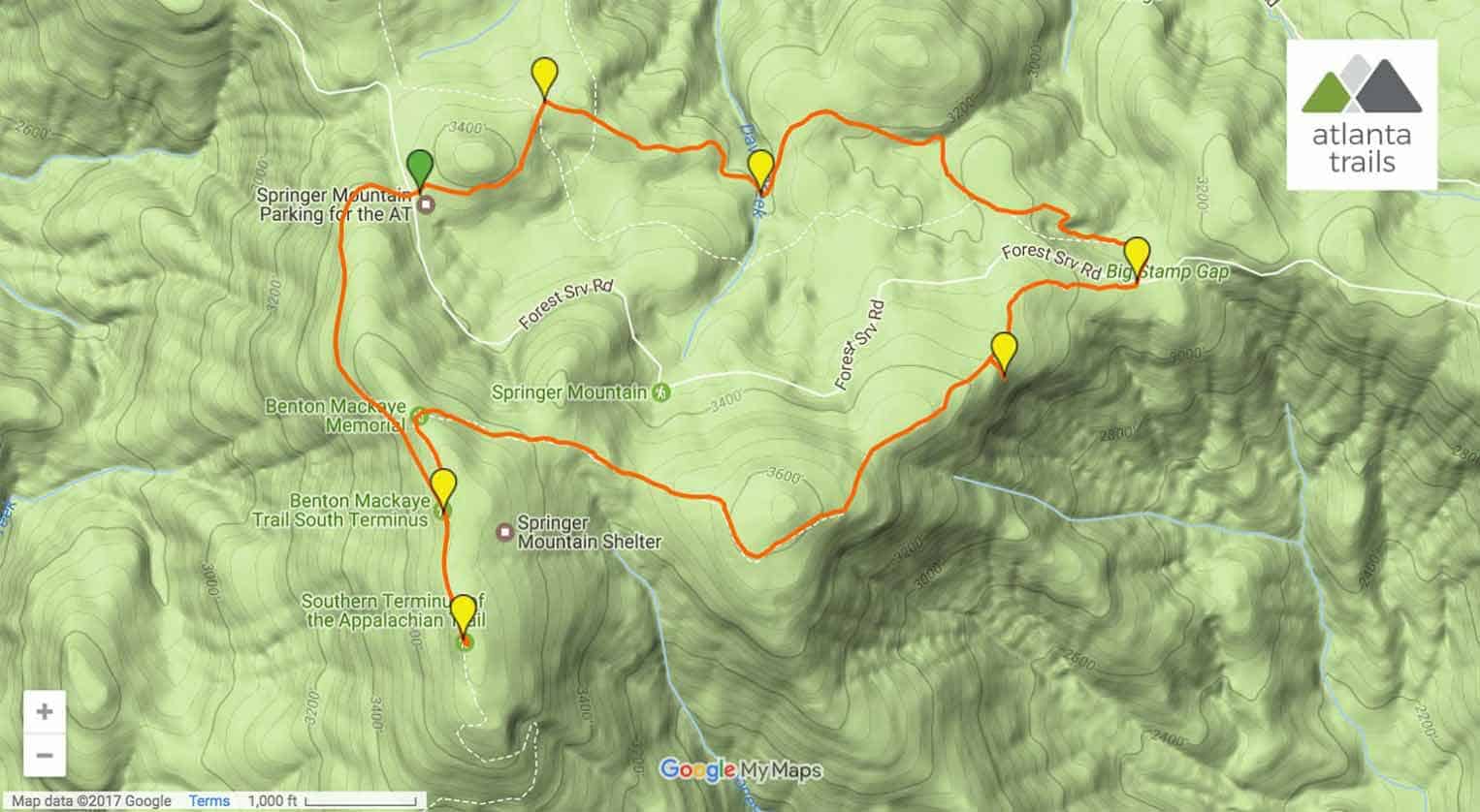 Springer Mountain Loop: Hiking the Appalachian Trail & BMT