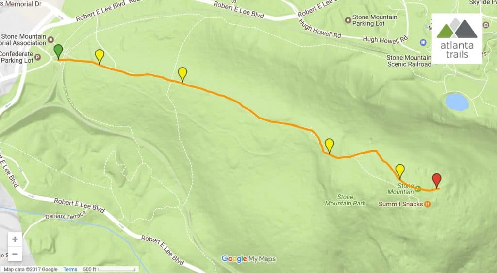 Stone Mountain hiking: the Walk-Up Mountaintop Trail