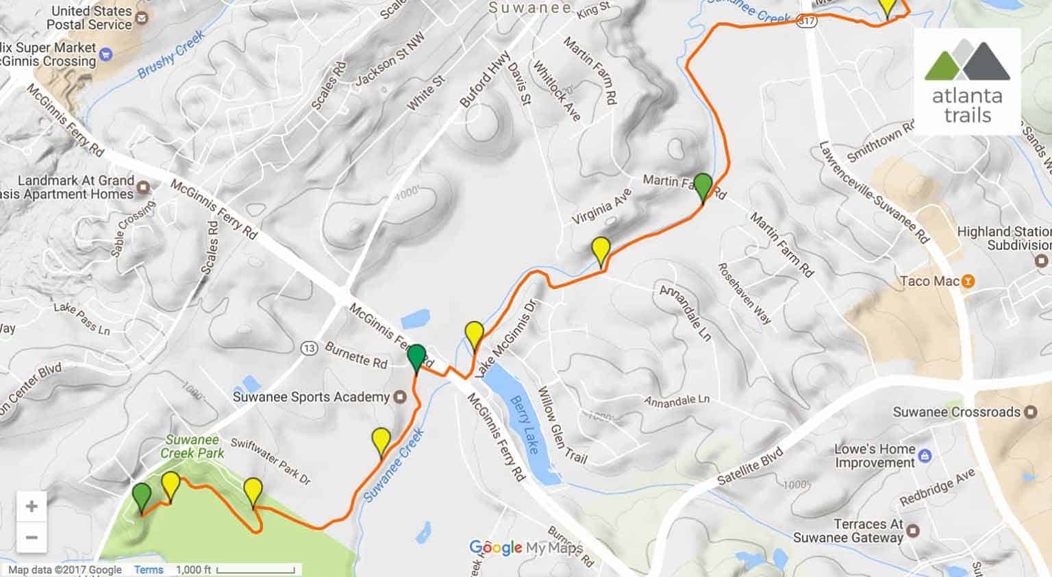 Suwanee Greenway Trail at Suwanee Creek Park
