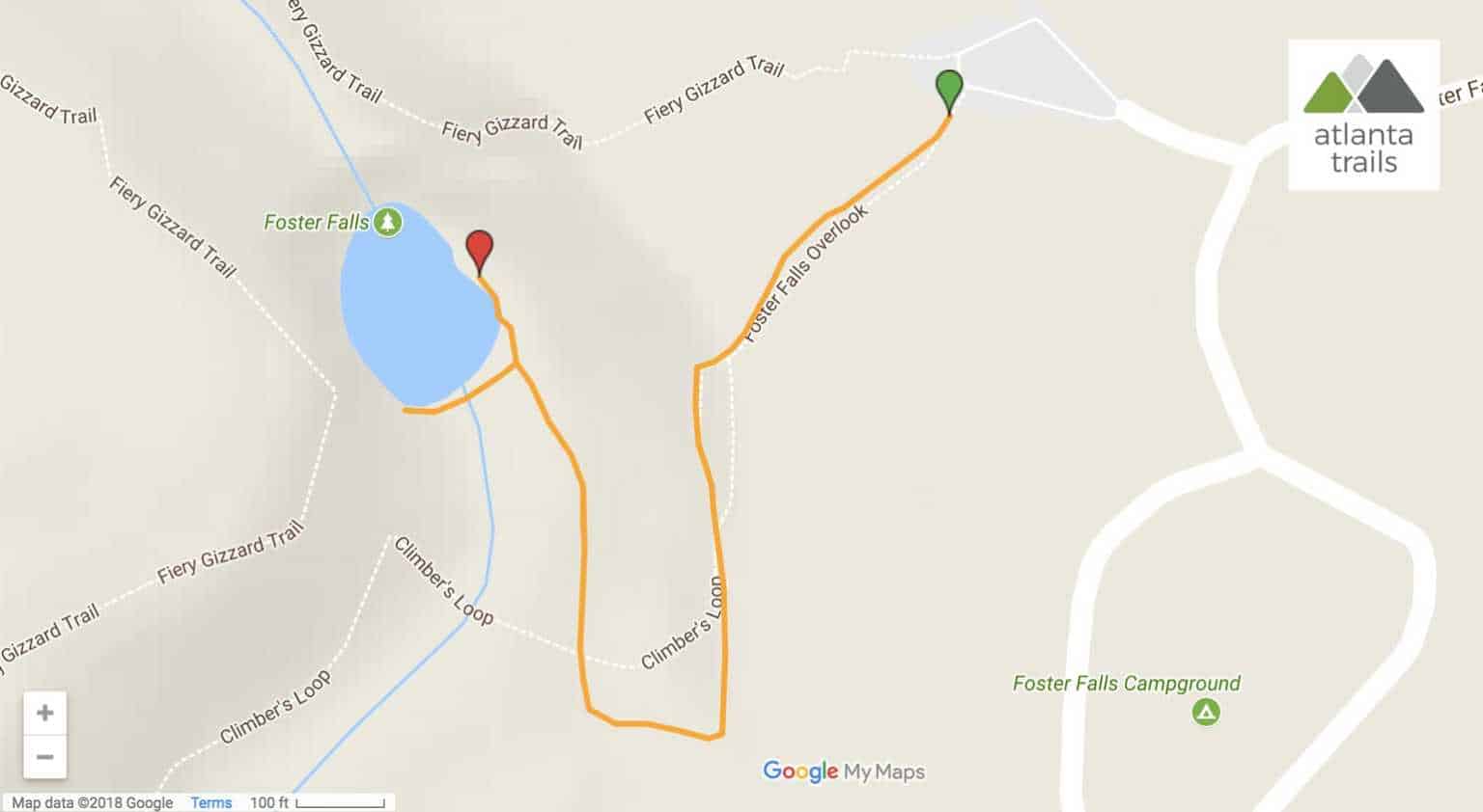 Foster Falls near Chattanooga - Atlanta Trails