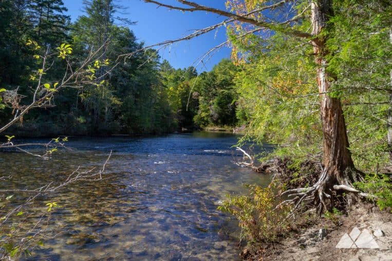 Chattooga River Trail: hiking from Russell Bridge to Adeline Ford